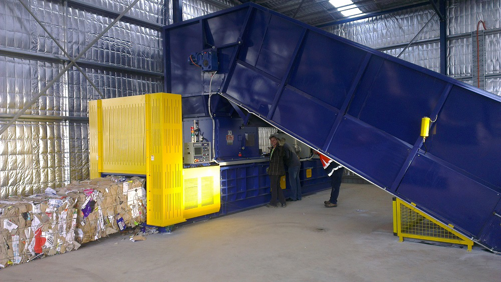 BALER FEED UNIT - Rowland Engineering - Recycling Equipment